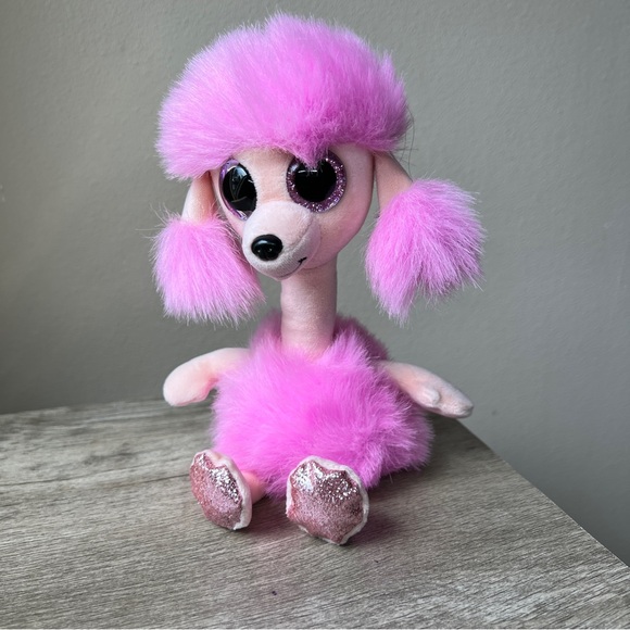 Ty | Toys | Ty Beanie Boos 9 Camilla The Pink Poodle Dog Sparkle Eyes ...